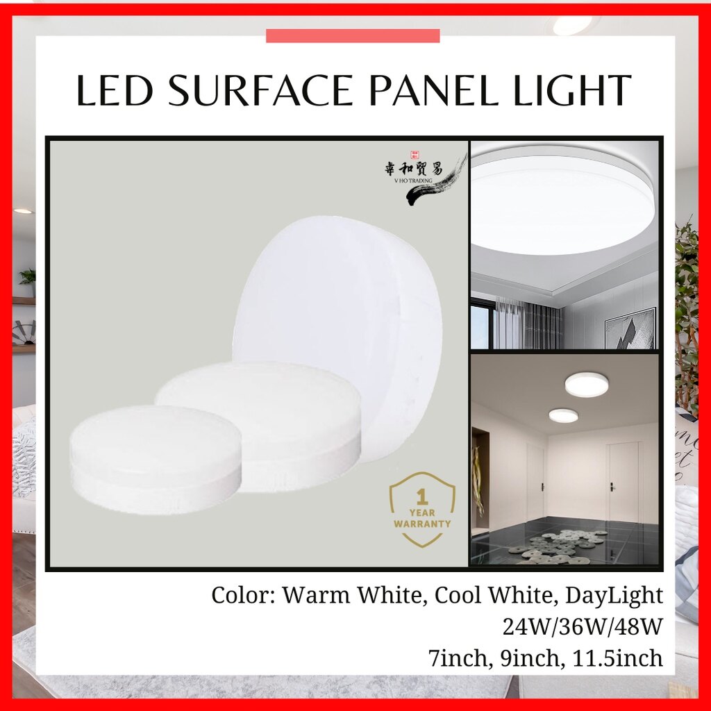 LED Surface Panel Light Extra Bright, 3000k 4000k 6500k, 24W 32W 48W ...