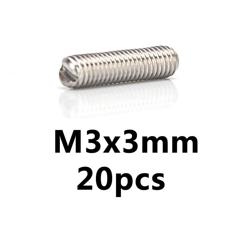 304 Stainless Steel M3 M4 M5 M6 M8 M10 Headless Grub Bolts Slotted Set ...
