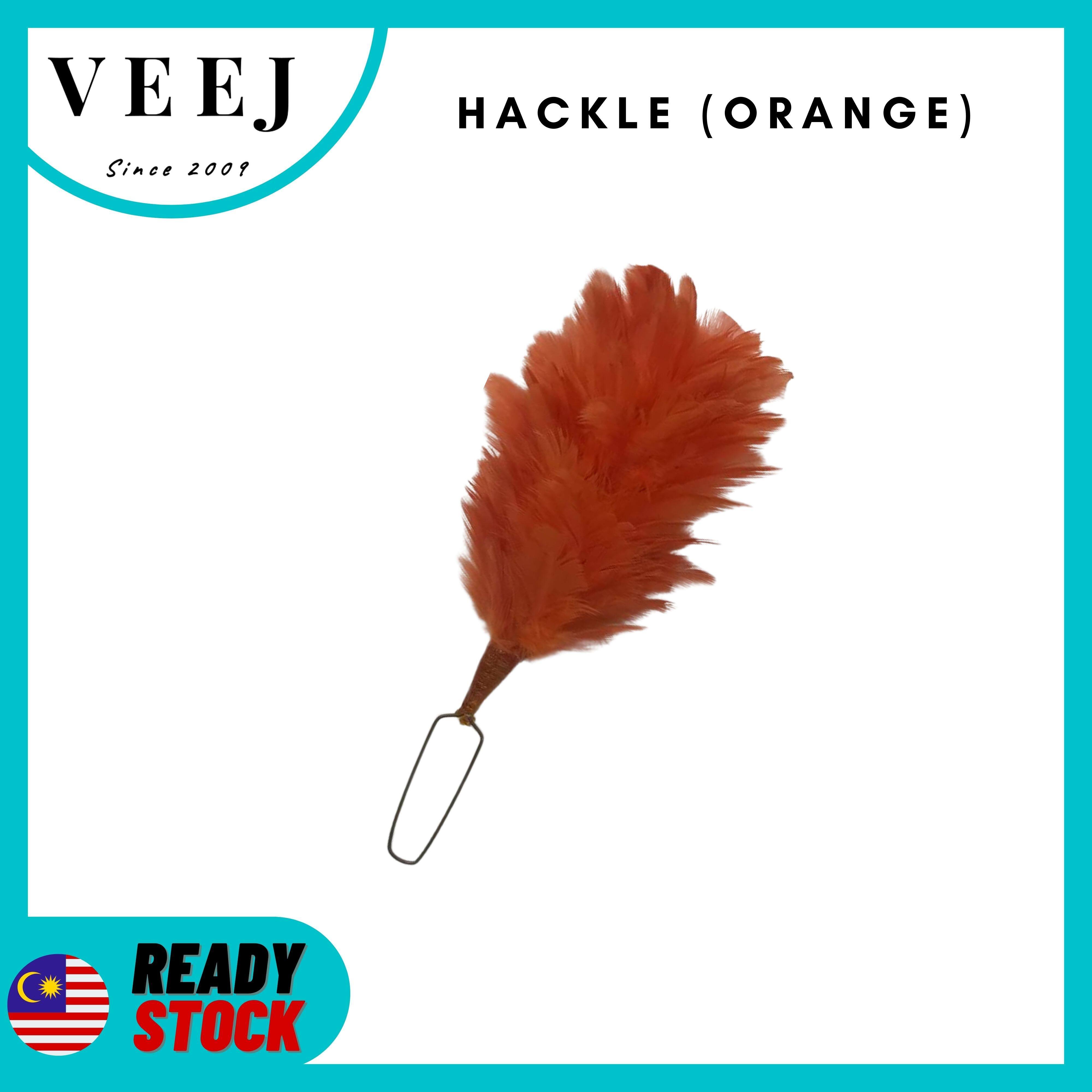 HACKLE | JAMBUL TOPI | BULU TOPI | PUTIH MERAH OREN BIRU KUNING | Lazada
