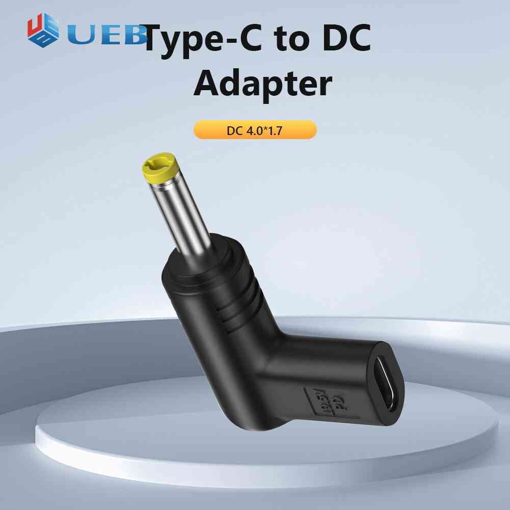 19V PD Type-C Female To DC Male Adapter Universal PVC USB C PD To DC ...