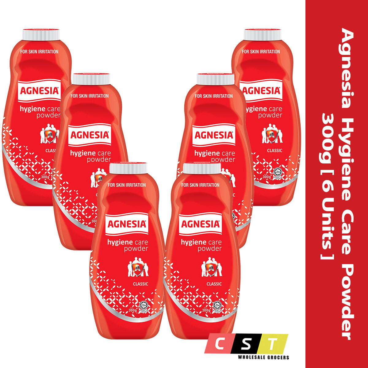 Agnesia Hygiene Care Powder 300g (Prickly Heat & Heat Rash) X 6 Unit ...