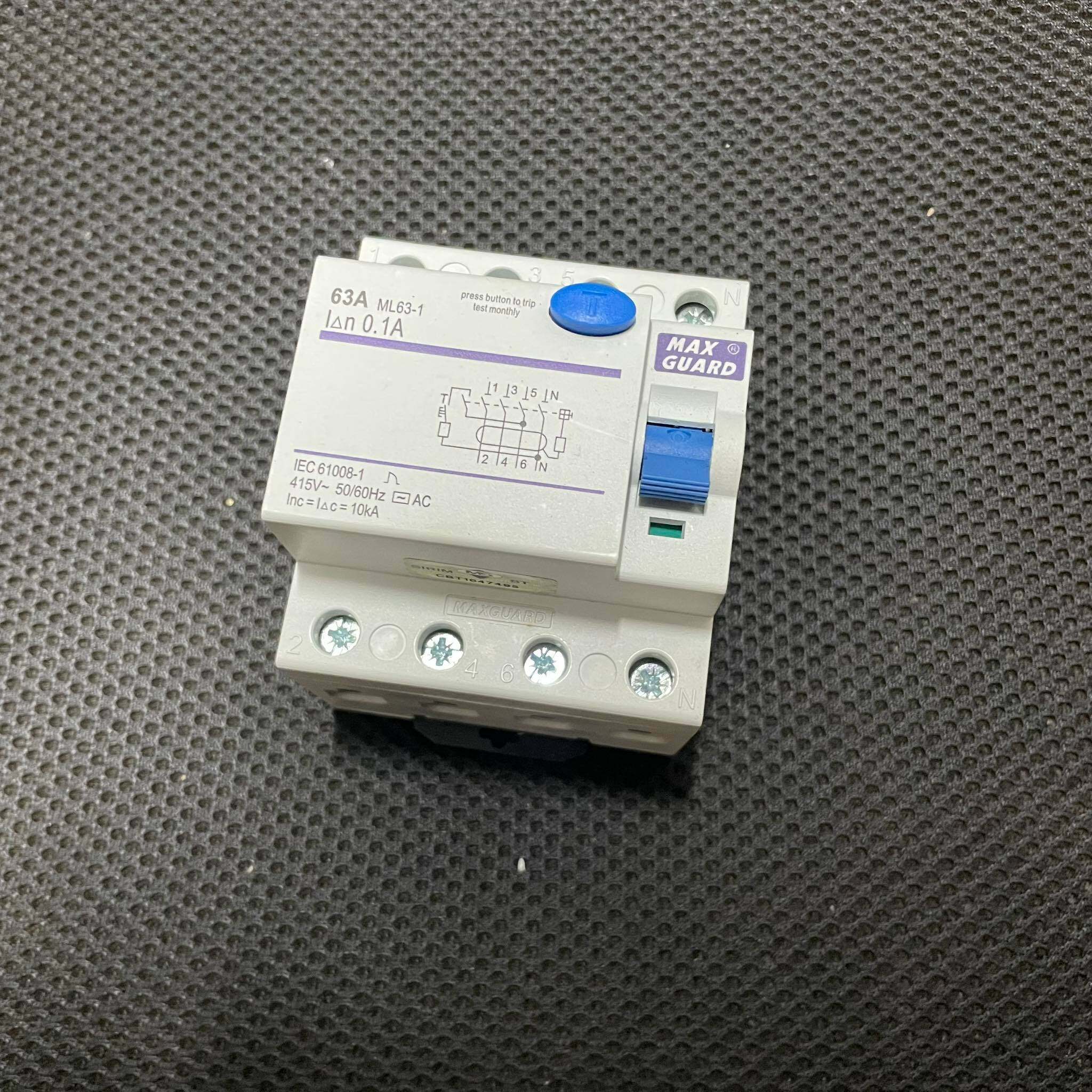 🎁+SMALL FREE GIFT 🎁 SIRIM APPROVED ORIGINAL MAXGUARD ELCB 40A 63A RCCB ...