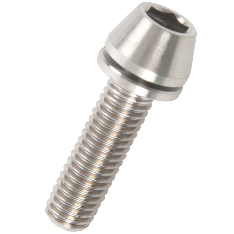 Titanium Bicycle Stem Bolt Mountain Bike Ultralight Mountain Bike Bolts Tapered Head Screw ...