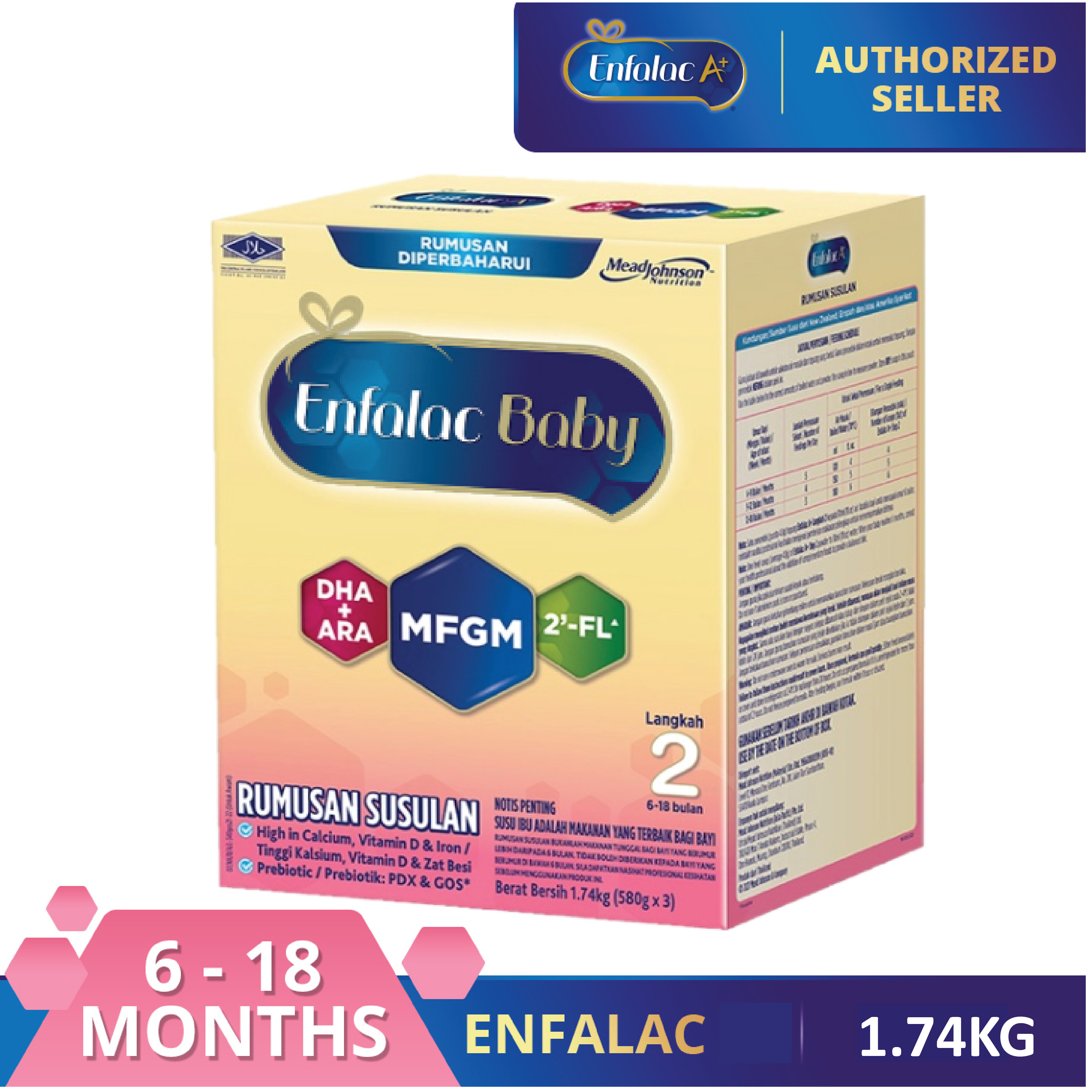 (NEW) Enfalac Baby Step 2 - 1.74kg (Milk Formula) | Lazada