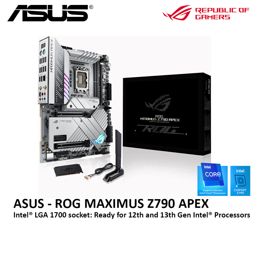 ASUS ROG MAXIMUS APEX Z790 ATX Motherboard Intel LGA 1700 Motherboard ...