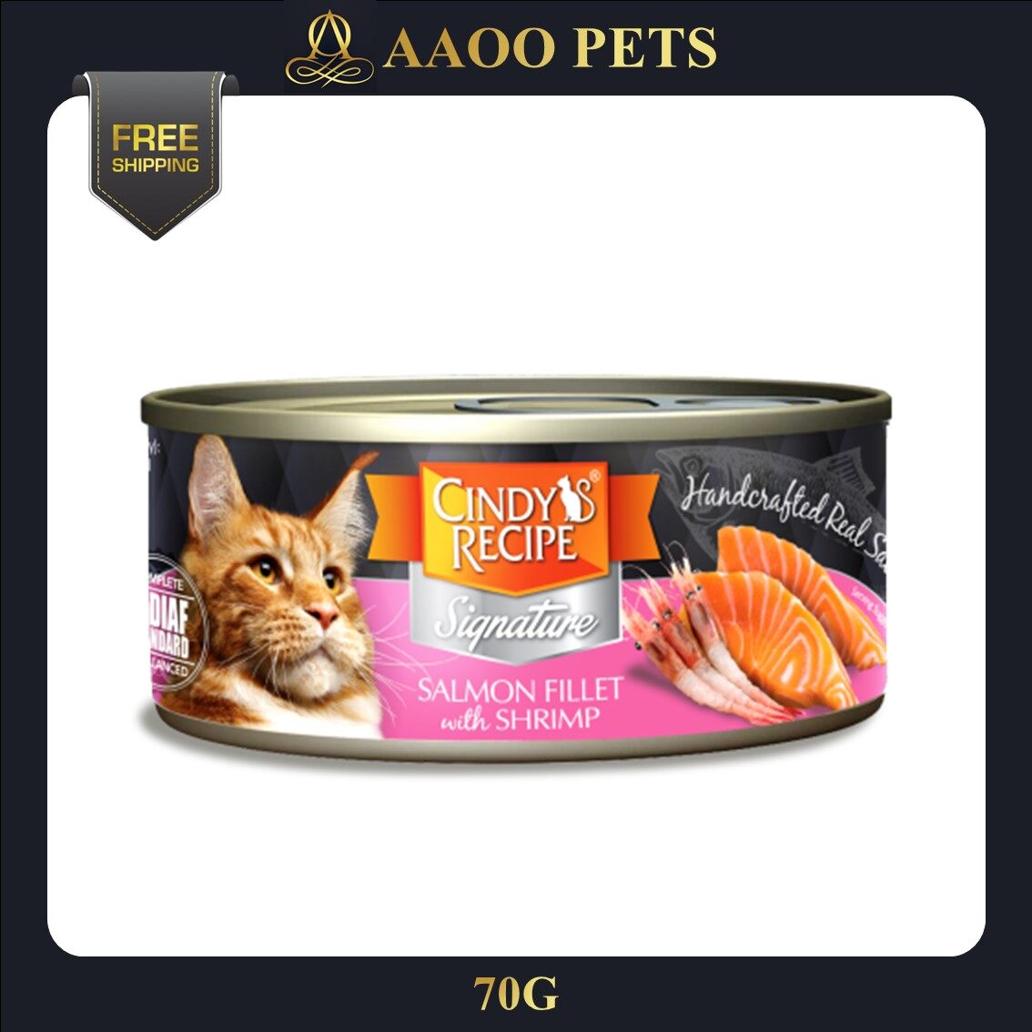[AAOO Pets] Cindy's Recipe Signature Cat Can Food 70G ( Salmon Fillet ...