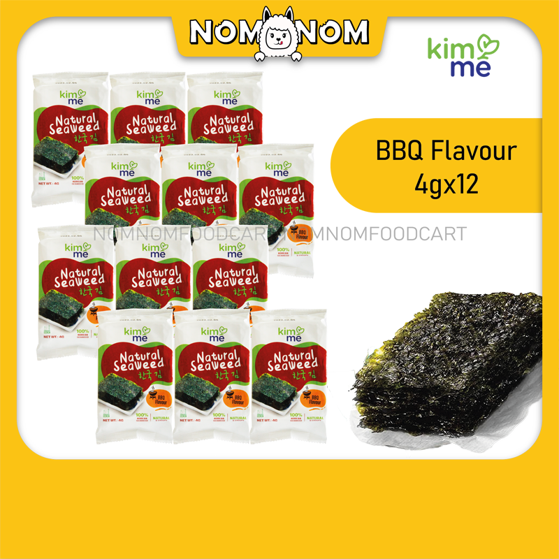 [Halal Certified] Korea Kim Me Roasted Seaweed Bundle 4gx12 Original/Chili/BBQ | Lazada