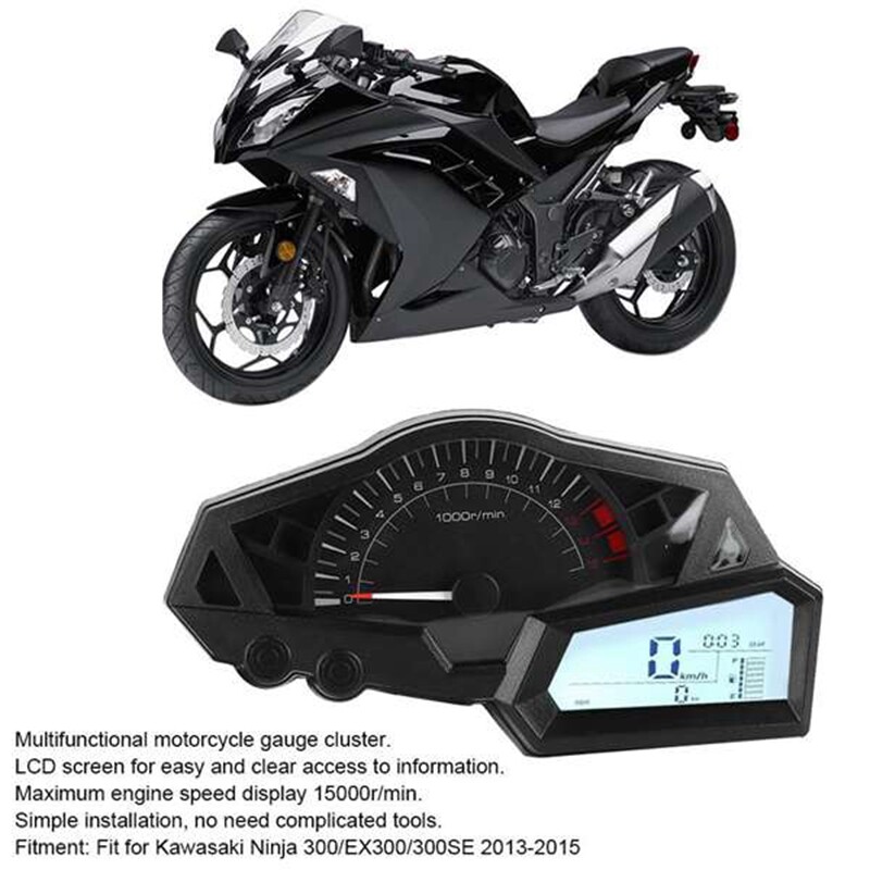 for KAWASAKI NINJA 300 EX300A 2013-2015 Motorcycle Gauges Cluster ...