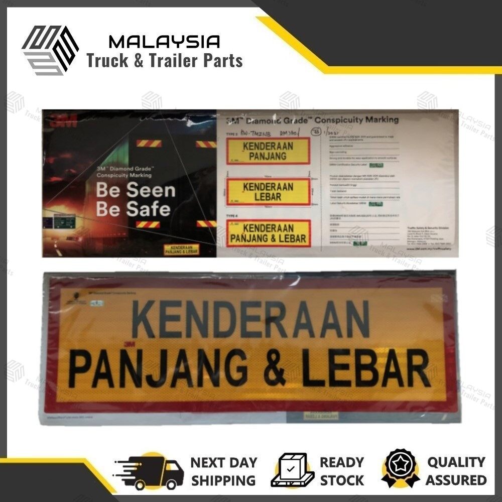 (ORIGINAL) STICKER PUSPAKOM KENDERAAN PANJANG & LEBAR 3M DIAMOND GRADE ...