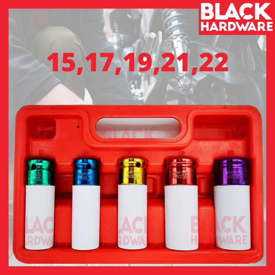 Black Hardware Kereta Car Motor Sport Rim Tyre Tire Tayar Bolt Nut Skru ...