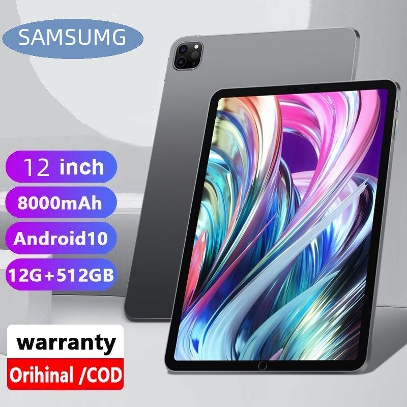 Tablet PC Asli Jenama Baru 11pro 12GB+512GB Android Tablet PC 12 Inci ...