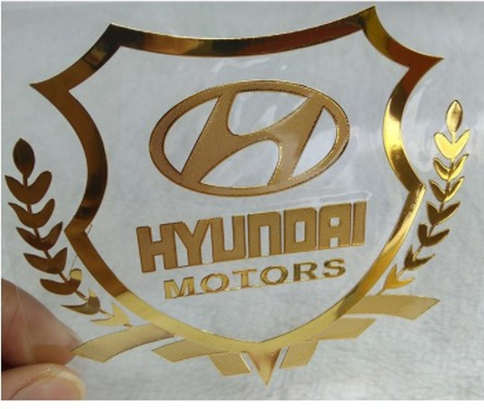 ZR Hyundai Car logo modified car window metal decorative sticker ...