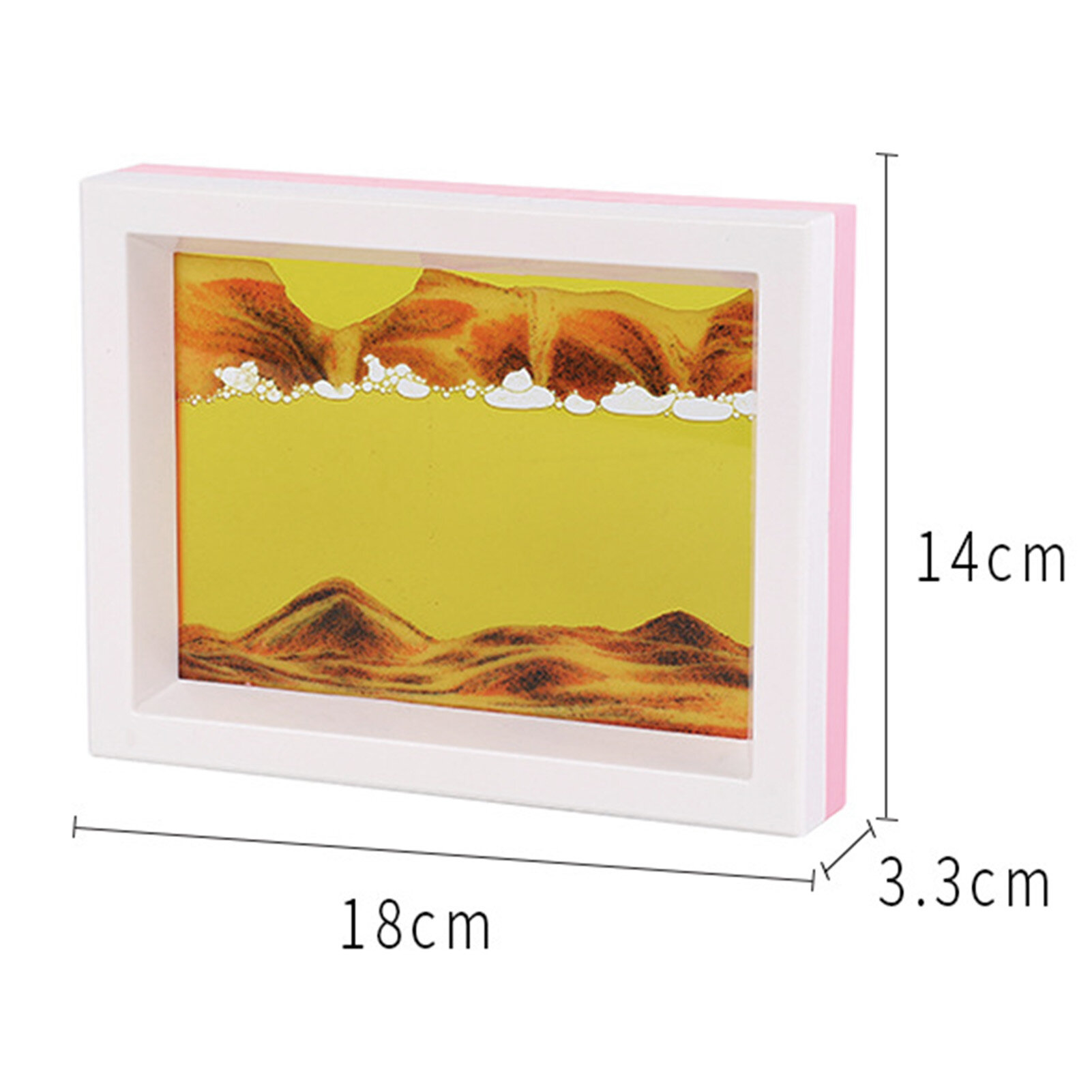 JOYJ 3D รูปภาพทรายไหลใช้กันอย่างแพร่หลายแก้วภูมิทัศน์ธรรมชาติภาพทรายแบบ ...