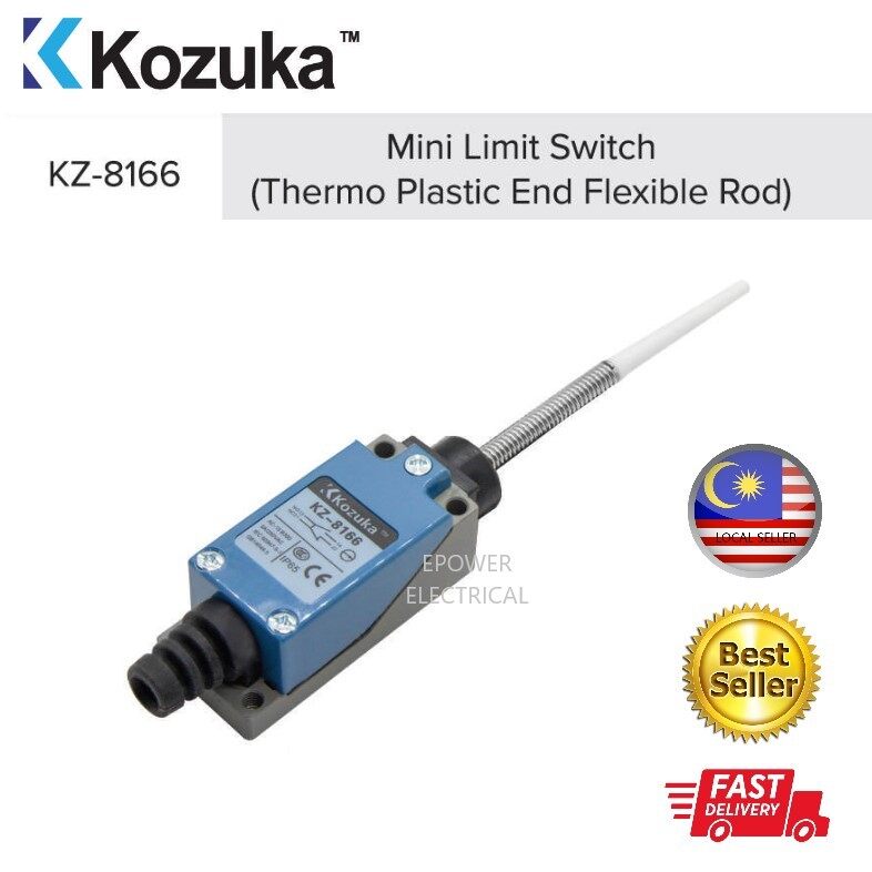 KOZUKA KZ-8166 MINI LIMIT SWITCH (THERMO PLASTIC END FLEXIBLE) IP65 ...