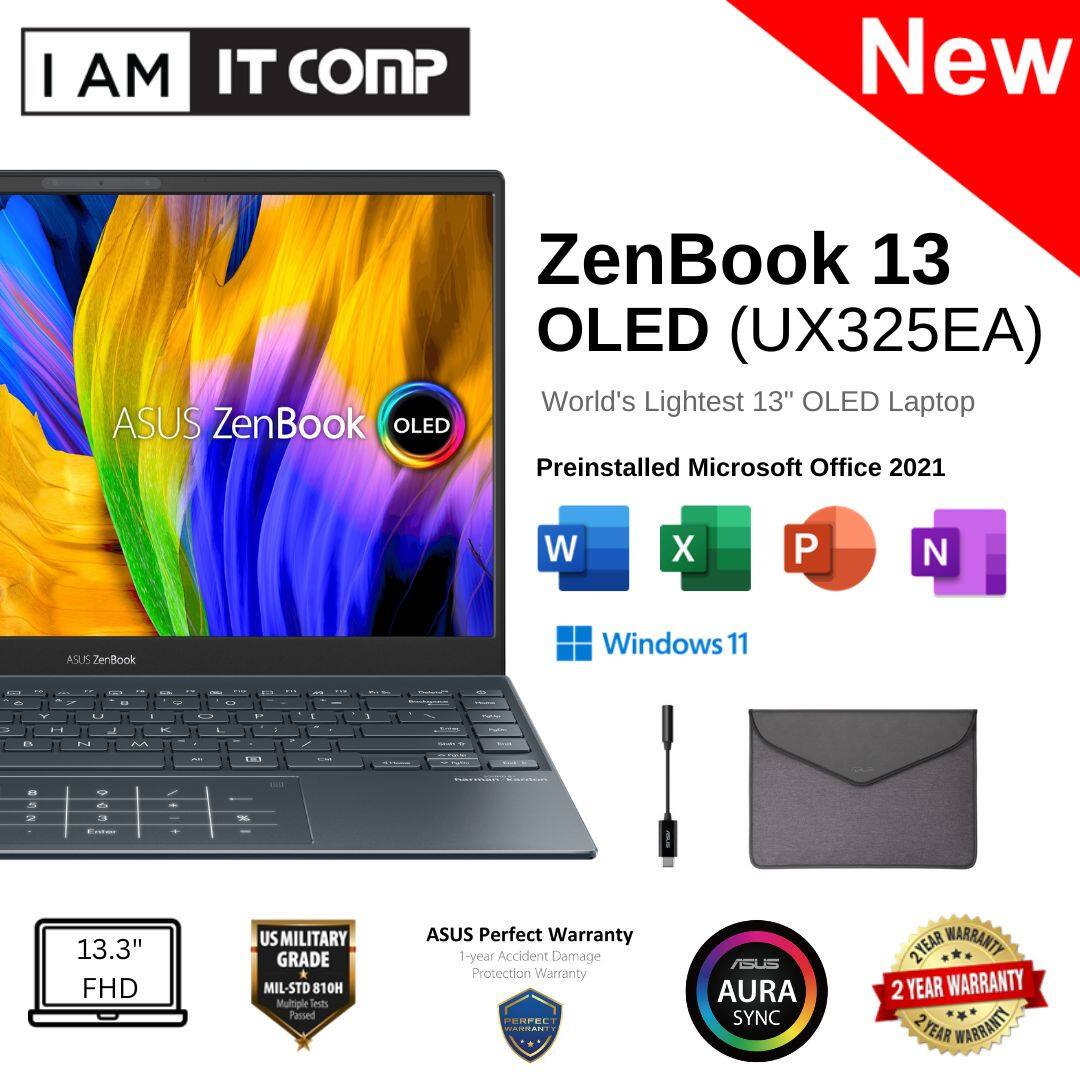 ASUS ZENBOOK 13 OLED (UX325EA) i5-1135G7/8GB/512GB SSD/13.3" FHD OLED ...