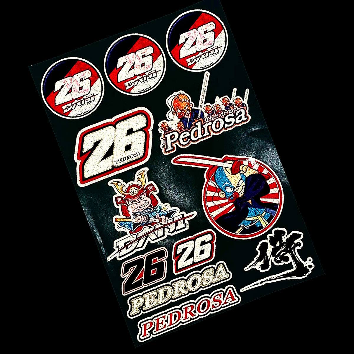 Dani Motorsport Pedrosa 26 #26สติกเกอร์,สติกเกอร์ซามูไรสำหรับ ...