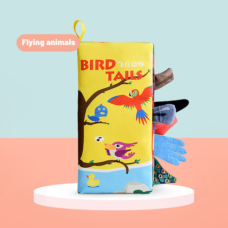 QUNXING Soft Baby Cloth Books Early Learning Sensory Educational Toys ...