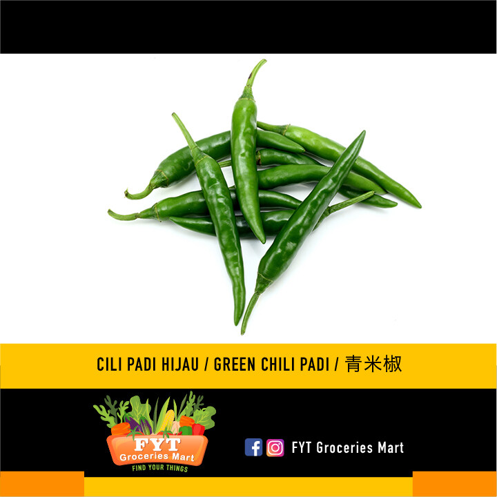 FYT GROCERIES - VEGETABLES - CHILI PADI HIJAU / GREEN CHILI PADI / 青米椒 ...