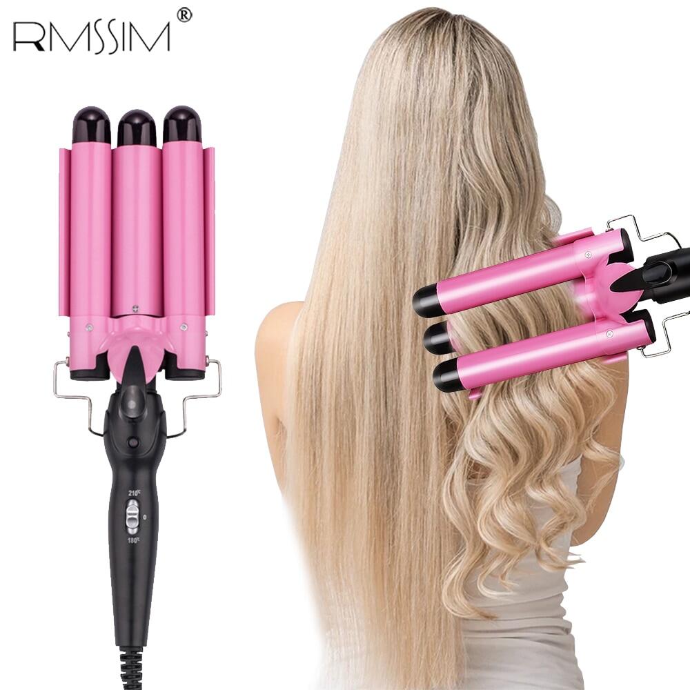 Curling Irons Wands for hair Professional Curling Iron Ceramic Triple ...