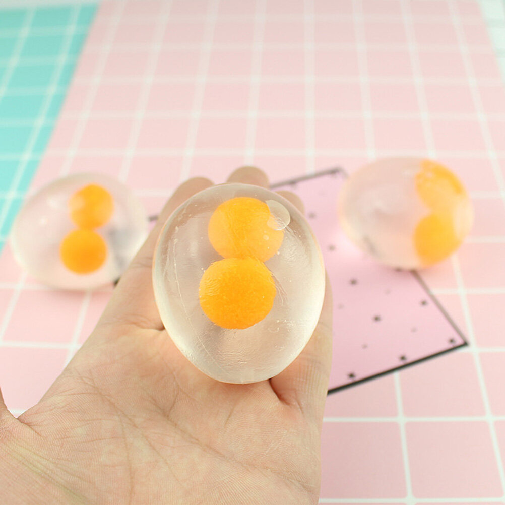 Funny Anxiety Reduce Egg Splat Ball Squishy Toys Stress Relief Eggs ...