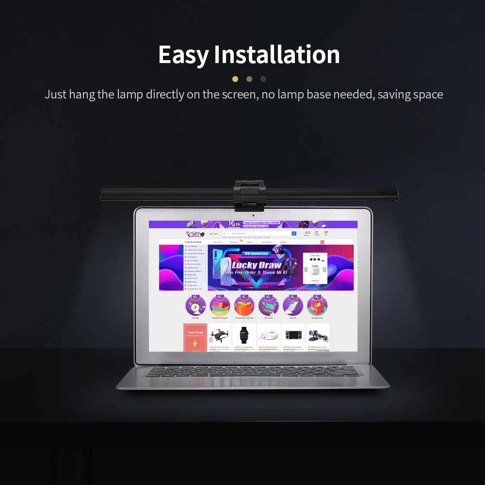 USB Screen Lamp Computer Monitor Screen Hanging Lamp Office LED Eye ...