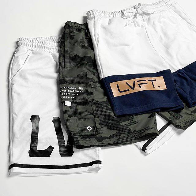 LVFT New Fitness Summer Loose Sports Shorts Casual Running Basketball ...