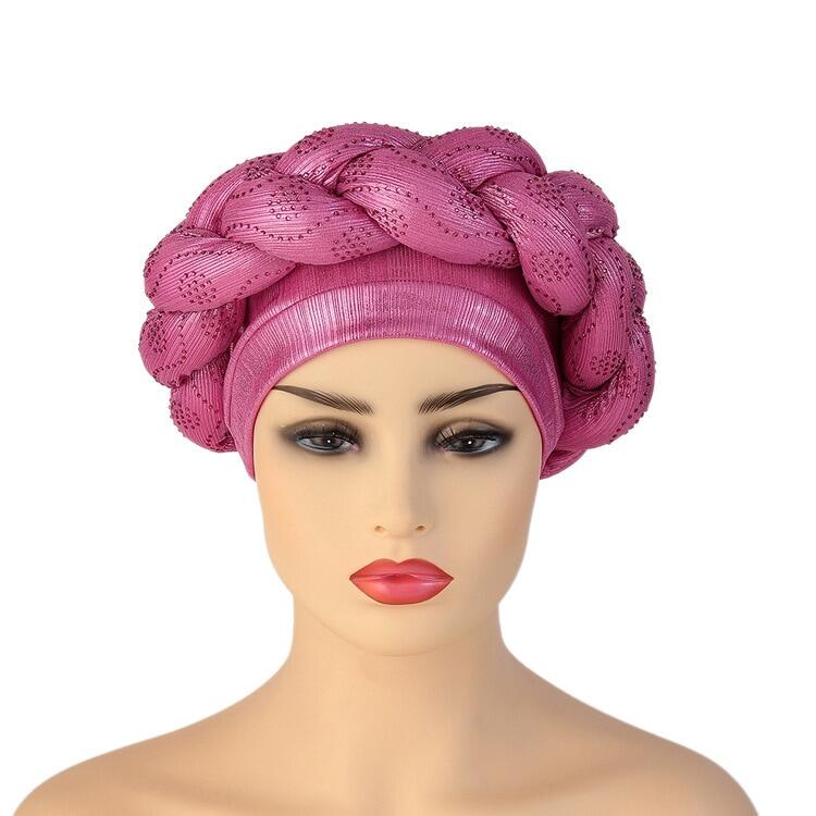 Fashion Handmade Muslim Hijab Hat African Cap Turban Nigerian Wedding ...