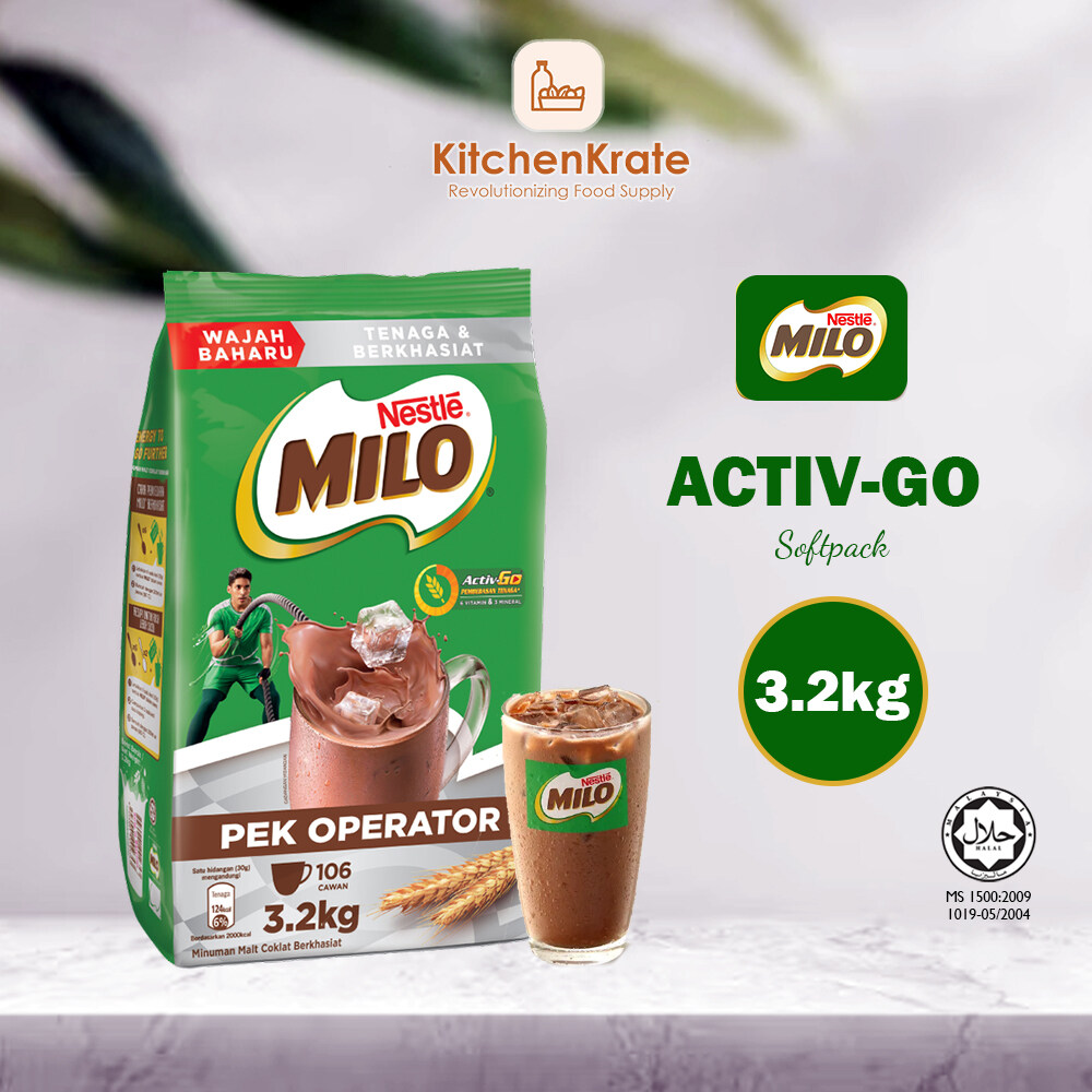 MILO Activ-Go Softpack Pek Operator 3.2kg | Lazada