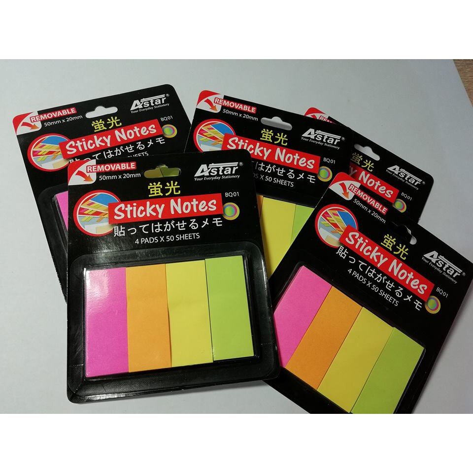 Astar Sticky Notes BQ01/Removable Notes/Memo Notes | Lazada