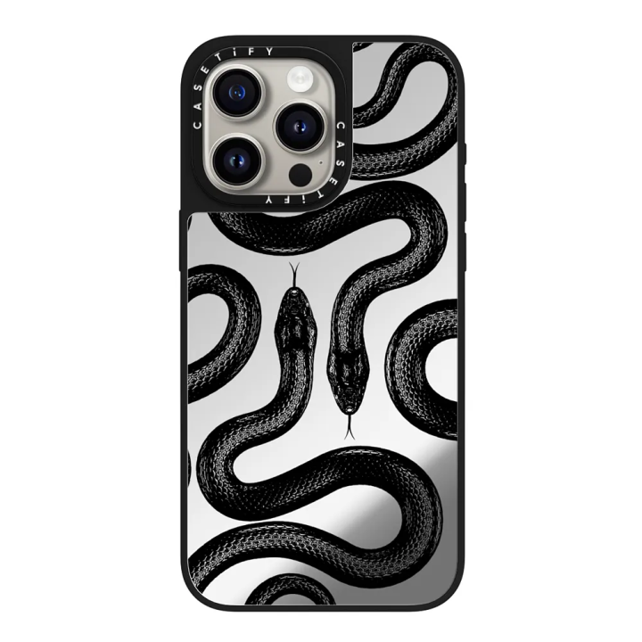 CASETiFY x Black Kingsnake Mirror Phone Case with Magsafe for iPhone 15 ...
