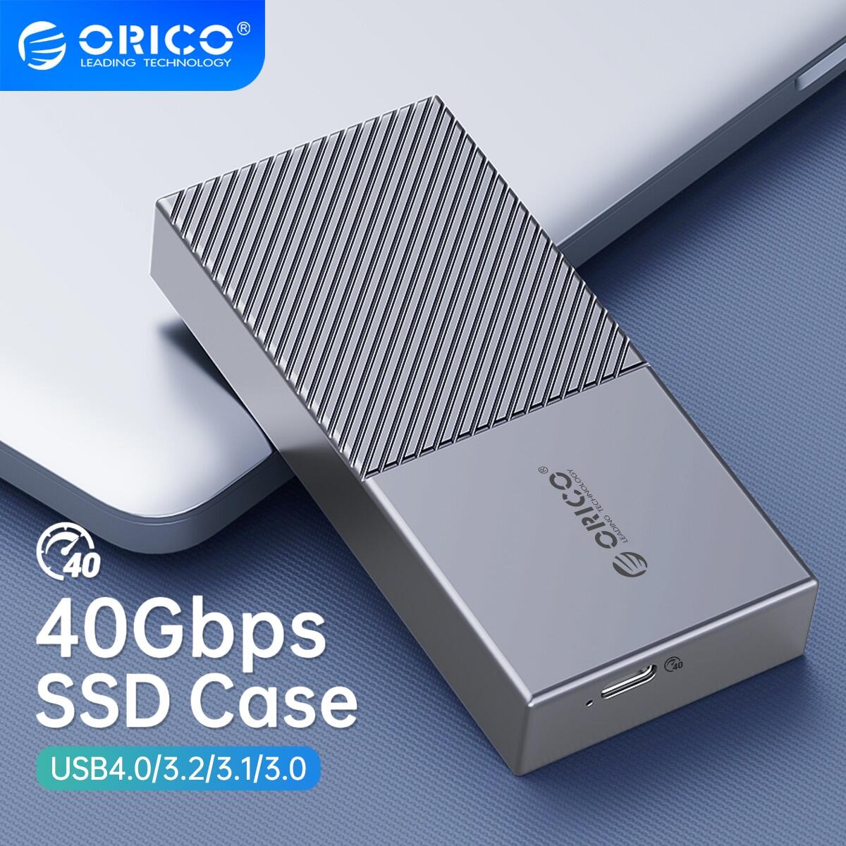 ORICO USB4 NVMe SSD Enclosure 40Gbps PCIe3.0x4 Aluminum M.2 SSD Case ...