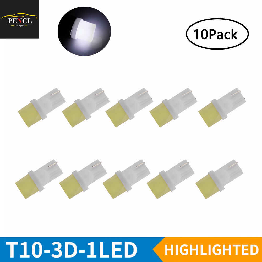 10PCS W5W T10 Cob Glass Car Bulb Auto Automobiles clearance Reading ...