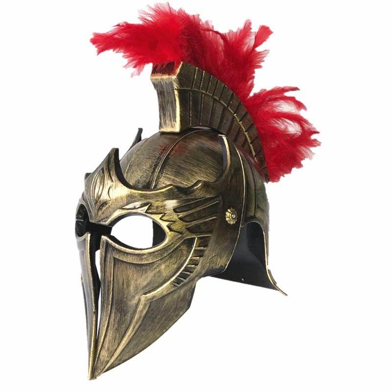 Cos Masquerade Helmet Spartan Warrior Hat หมวกโรมัน Spartacus Samurai ...