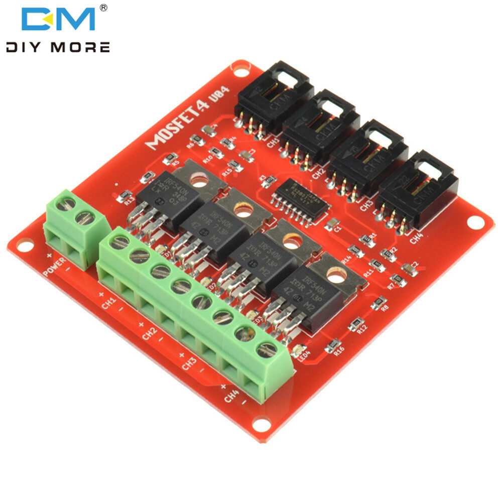 diymore Four Channel 4 Channel Way Route MOSFET Button IRF540 V4.0 ...