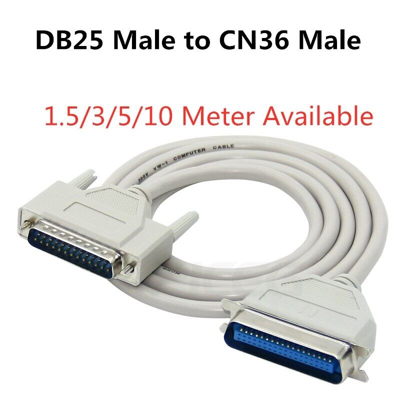 DB25 Male to CN36 Male DB-25 to CN-36 Data Cable LPT Parallel IEEE1284 ...
