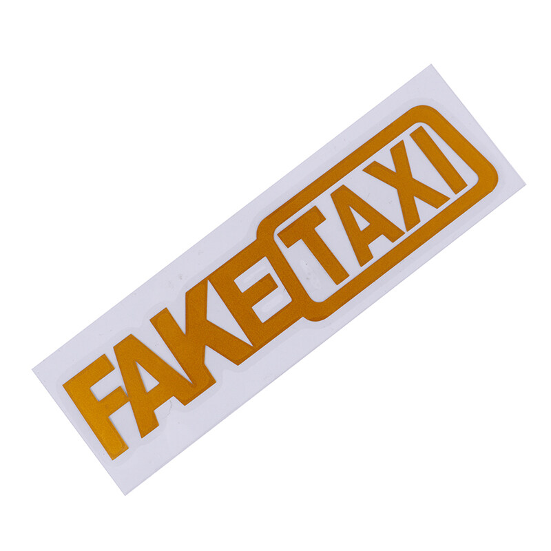 Excellent 1x Fake Taxi Faketaxi Car Van Vinyl Funny Sticker Decal