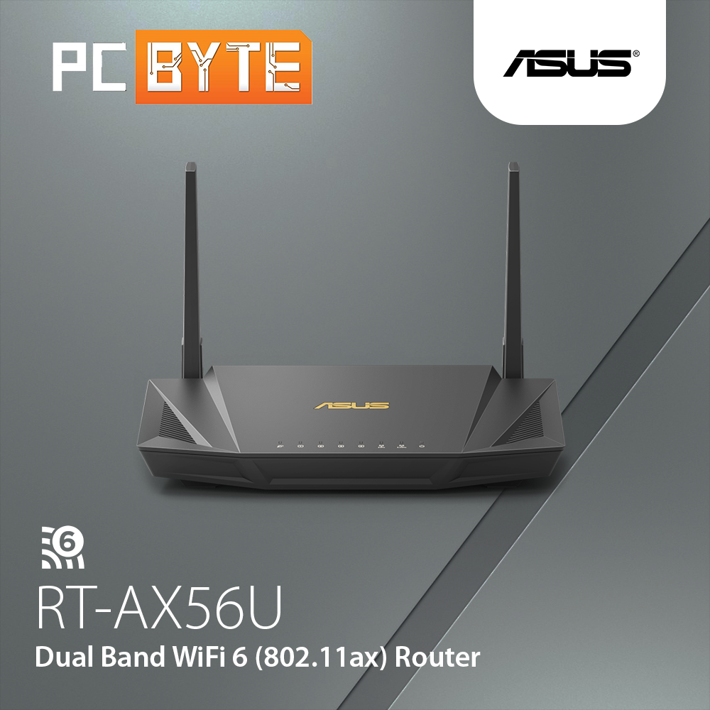 ASUS RT-AX56U AX1800 DUAL BAND WIFI 6 (802.11ax) ROUTER | Lazada