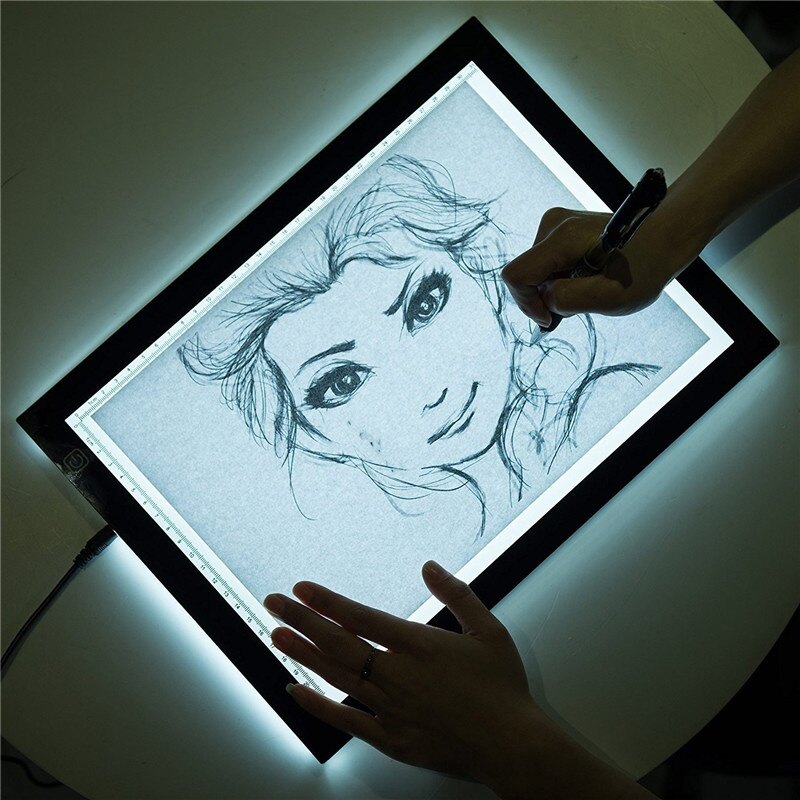 Three tree-A4 LED Tracing Drawing Pad With Dimmable Brightness Light ...