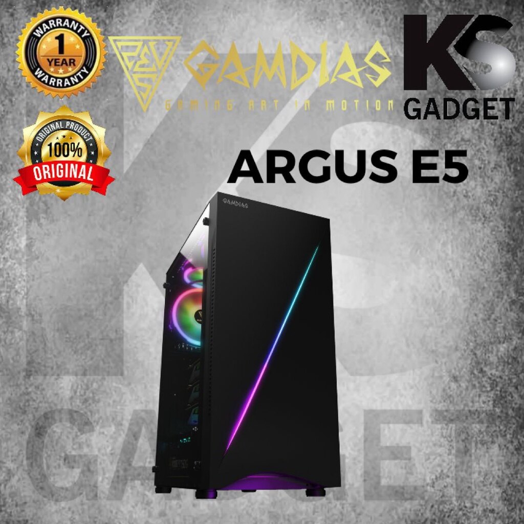 GAMDIAS ARGUS E5 MID TOWER PC CASE | Lazada