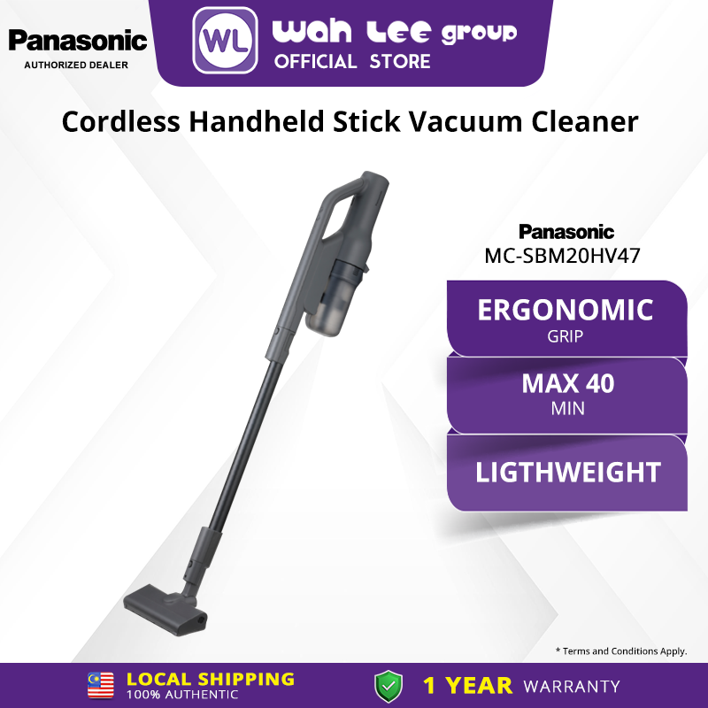 PANASONIC MC-SBM LIGHTWEIGHT CORDLESS HANDHELD STICK VACUUM CLEANER MC ...