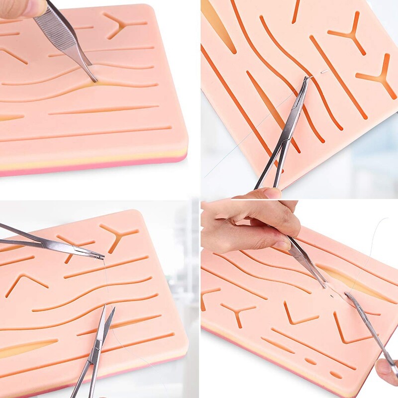 Complete Suture Kit for Students,Including Silicone Suture Pad and ...