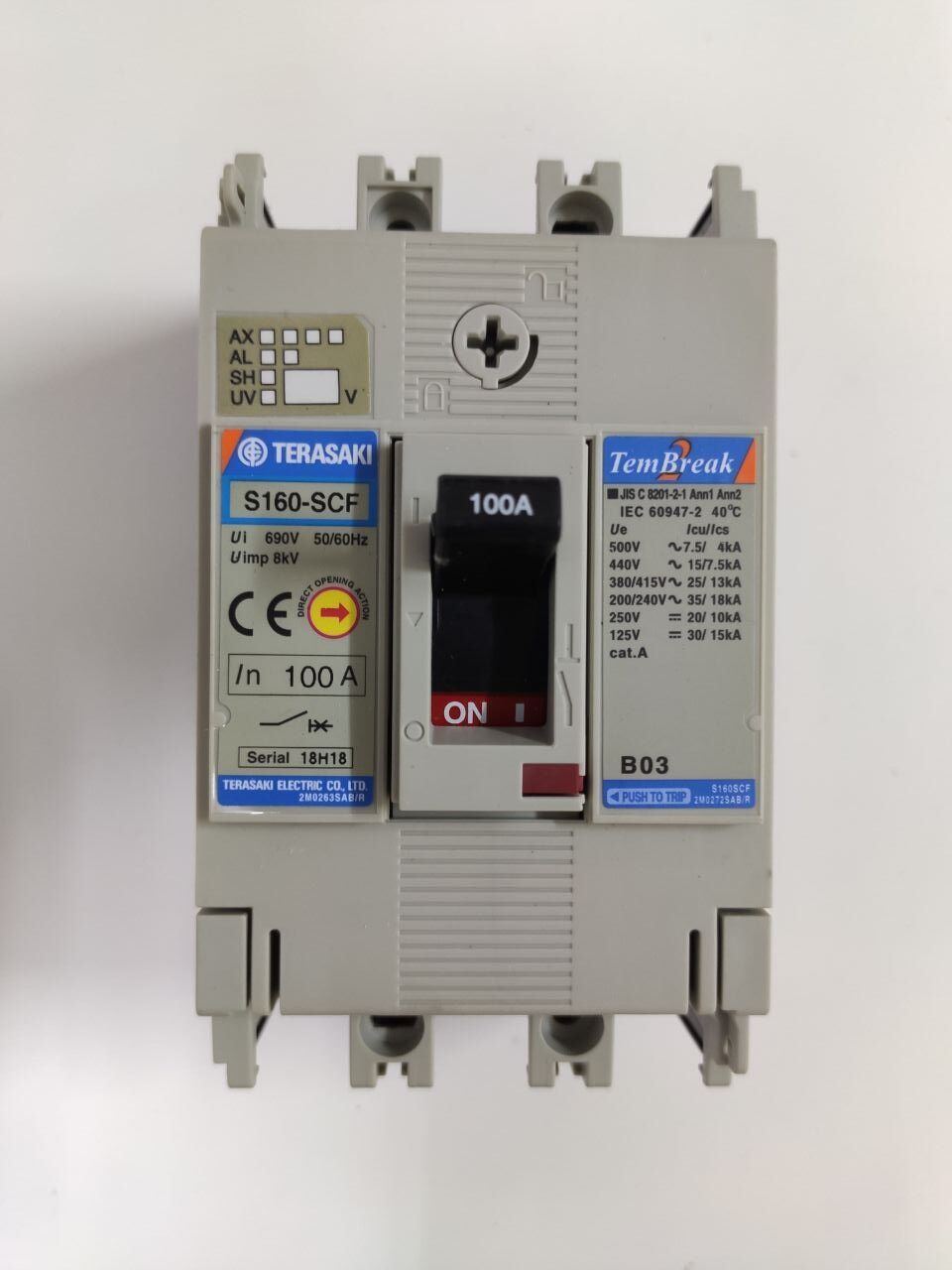 Terasaki S160-SCF 60A/100A 3 Pole 25kA MCCB | Lazada