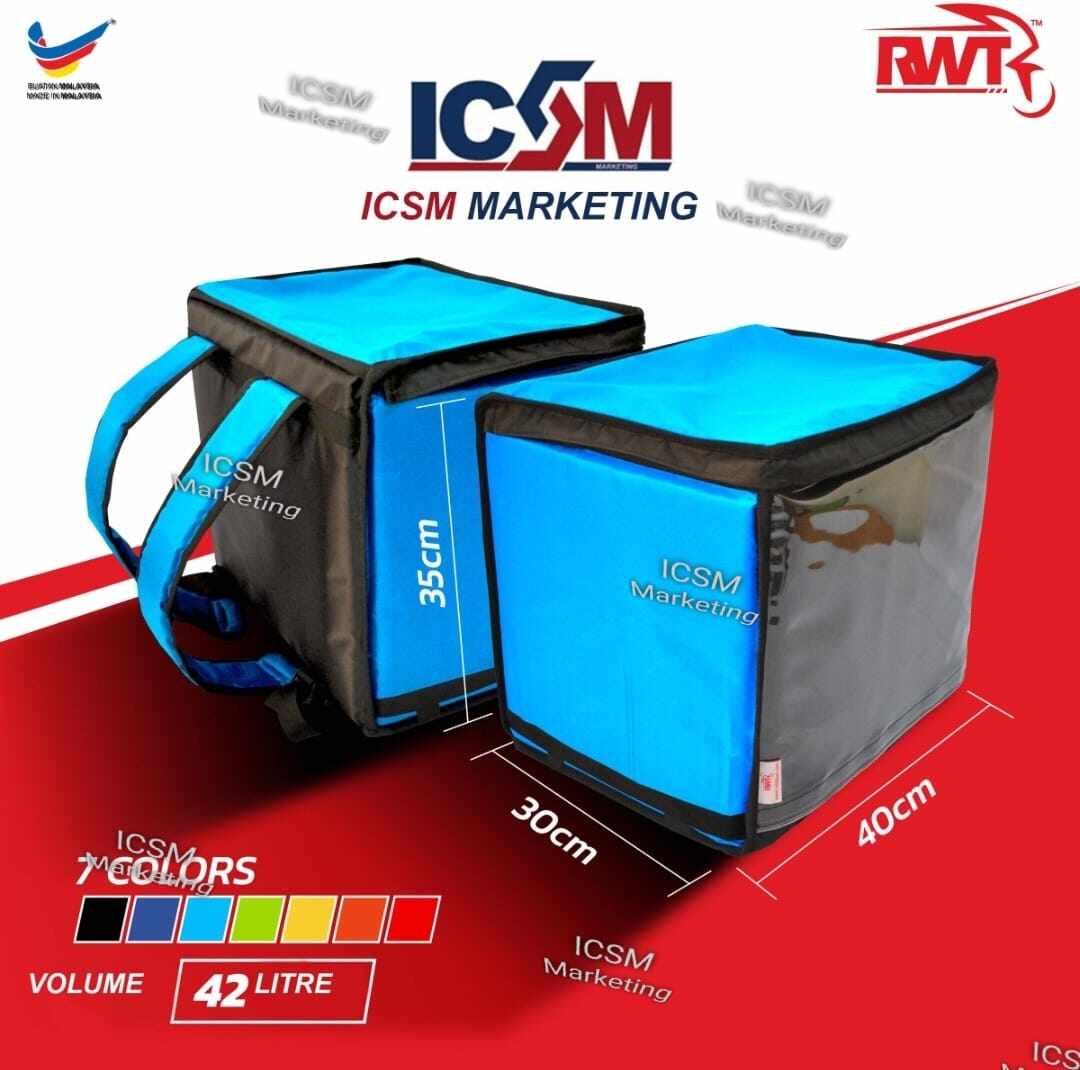 42LITER LIGHT BLUE / FOOD DELIVERY BAG / DELIVERY BAG | Lazada