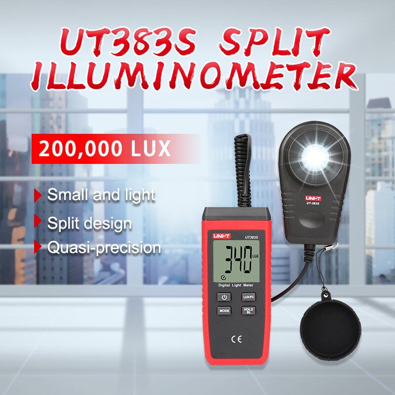 (UNI-T เดิม) ut383 ut383bt ut383s มินิดิจิตอล illuminometer,เครื่องวัด ...