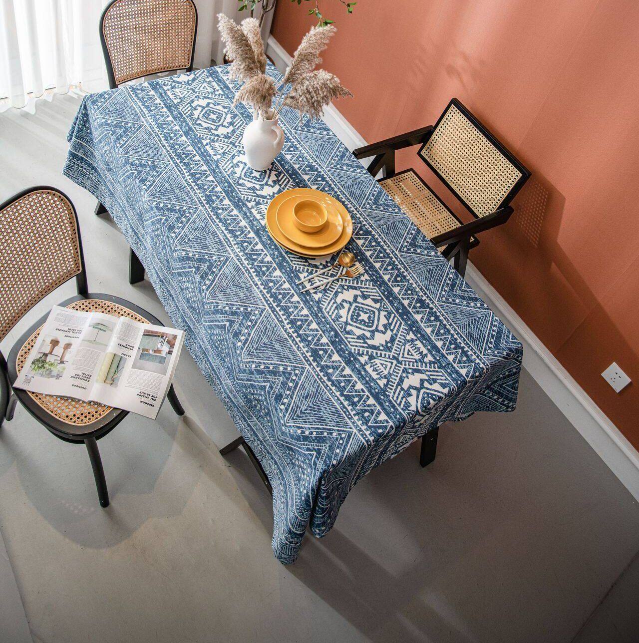 Oversize 300CM Table Cloth 12 Seater Oval European Style Coffee Table ...