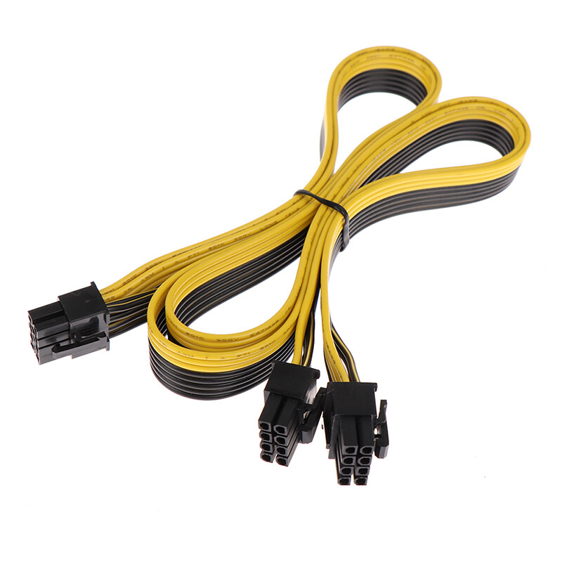 PCIe 8Pin Male to Dual 8Pin (6+2) Male Power Adapter Cable for EVGA ...
