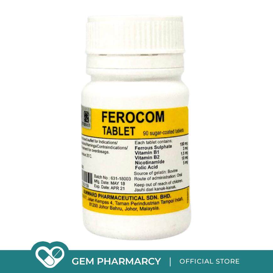 SW Ferocom Tablet 90's (Exp: 9/2023) | Lazada