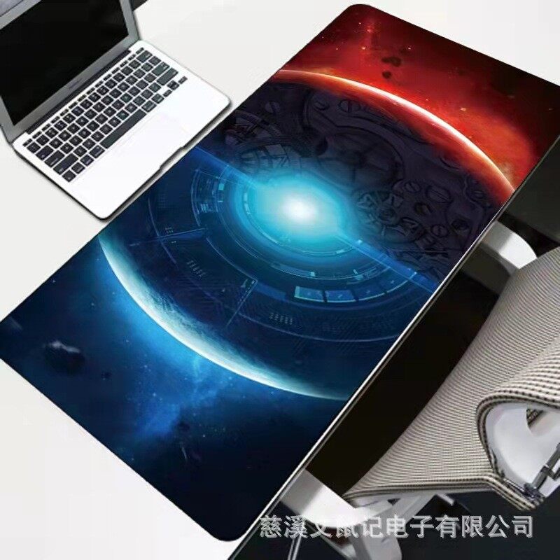 (10 STYLES) Anti-Slip Rubber Base Gaming Leather Mousepad Waterproof ...