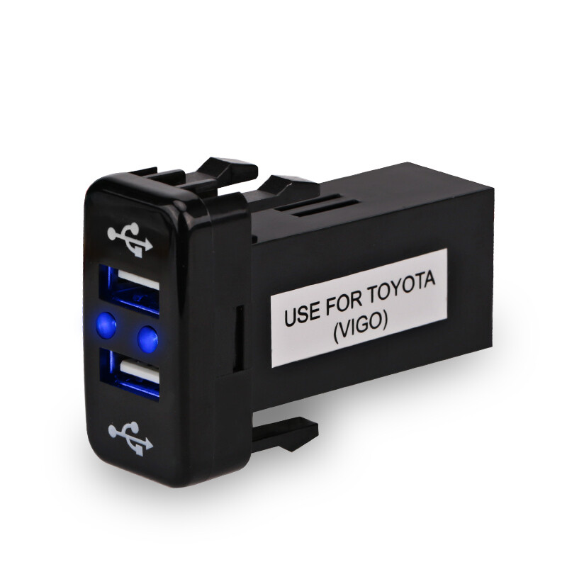 Dual USB Charger USB Adapter Socket Interface For Toyota VIGO 5v 4.2A ...