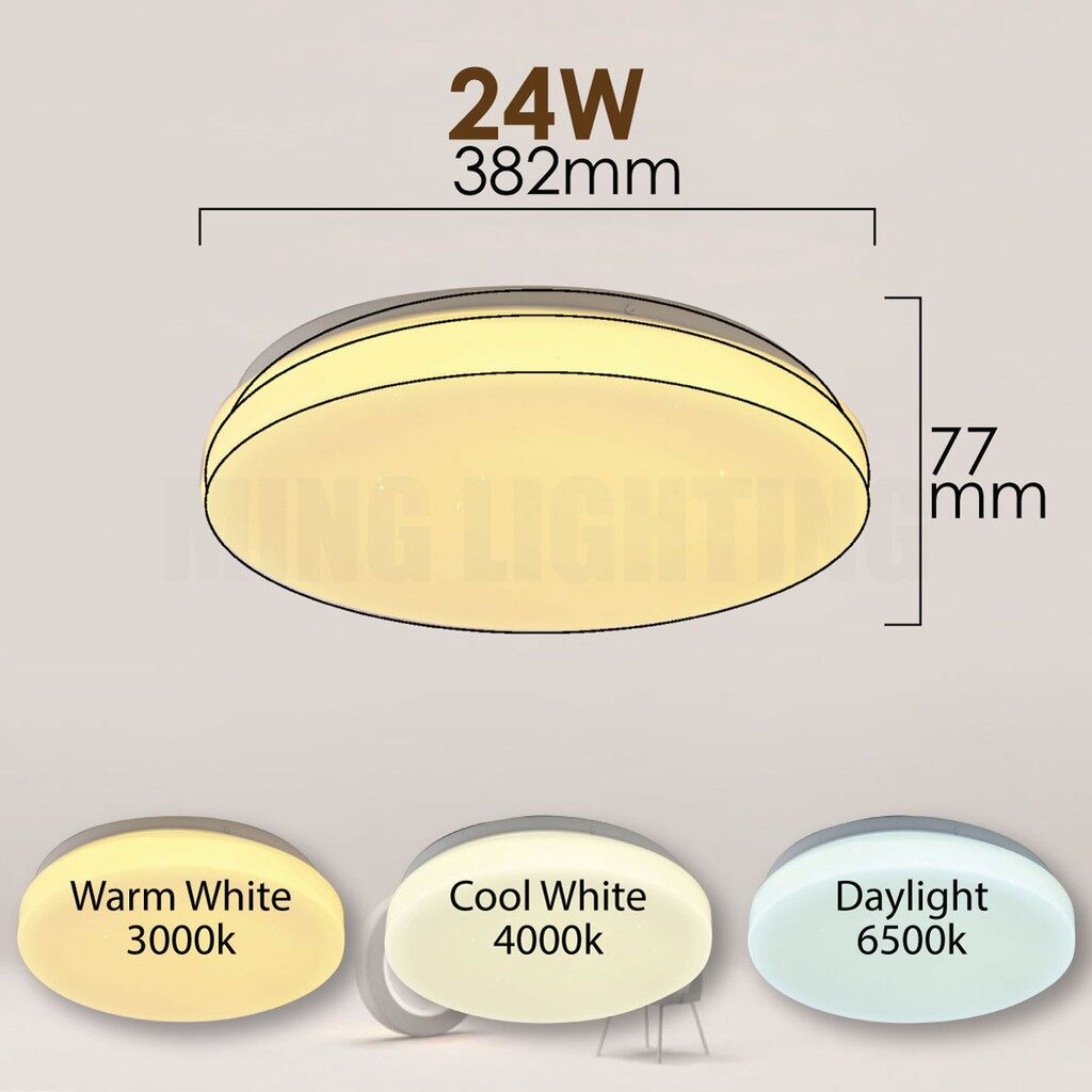 3C Modern LED Ceiling Lights Lamps Energy Saving Panel Light Lamp ...